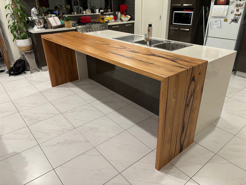 Custom Timber Benchtop by Madgia Designs