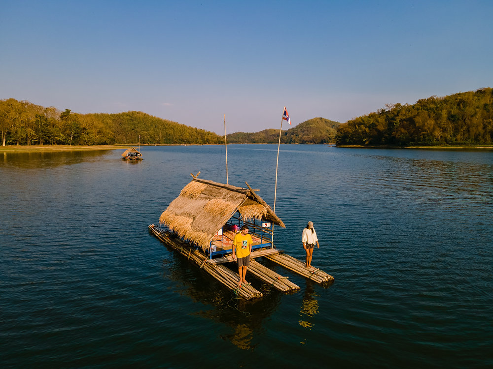 A local Isaan attraction on the Huai Krathing Lake in Loei, Thailand