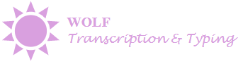 Typing Service | Wolf Transcription & Typing