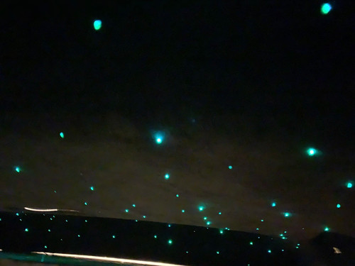 Fiber optic starlight installation with new headliner material | C & J ...