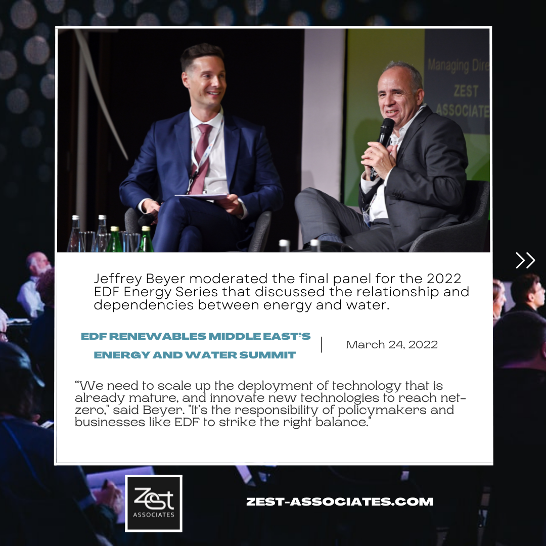Jeffrey Beyer Reflects on a Consequential Month for Sustainability in MENA