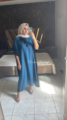 Original LIMELIGHT - Kaftan Teal | Malika_Boutique