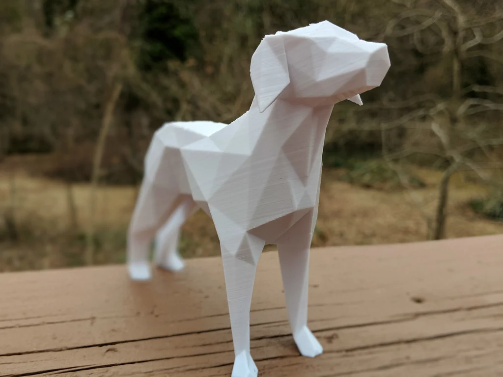 Low Poly Dog | the3dprint.in