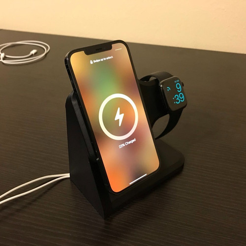 3D Printed Wireless Charger for iphone and Apple Watch | the3dprint.in