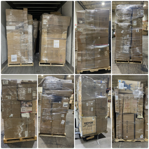 E-Commerce Pallets - 6 to 8 Foot Tall Pallets - Unmanifested ...