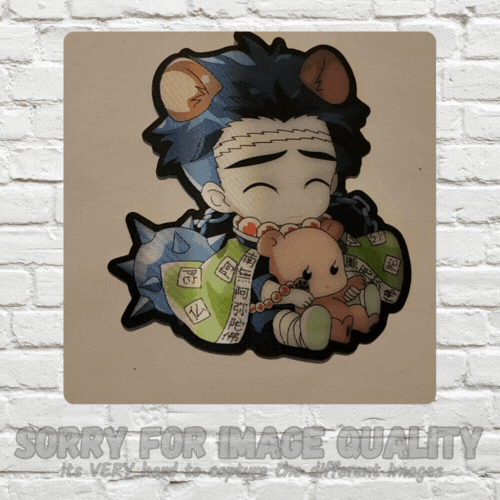 Neko Stone Hashira Demon Slayer - 3D Sticker | Nana Korobi