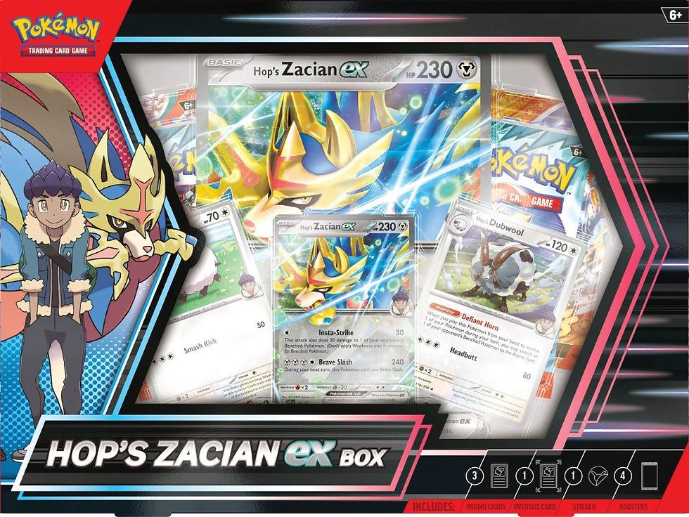 Pokémon TCG - Hop's Zacian ex Box | Melbourne Trading Ca