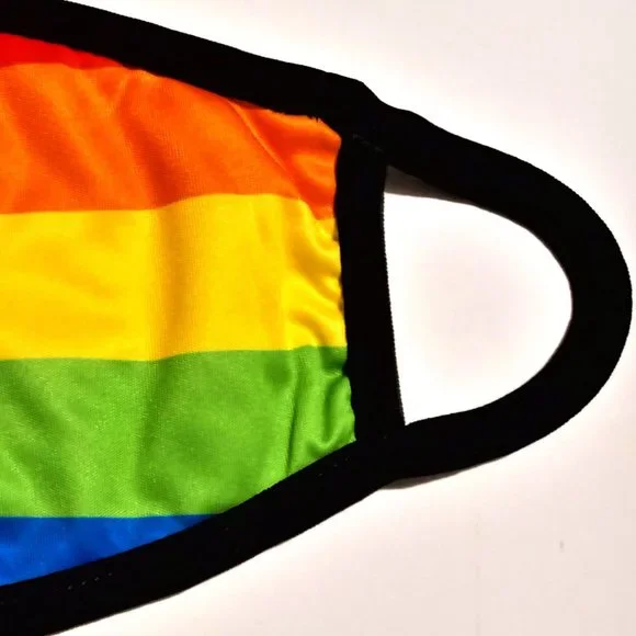 Rainbow Reusable Face Mask, LGBT Rainbow Pride Face Mask Hillside NJ ...