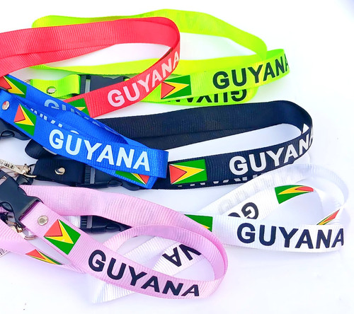Guyana Flag Lanyard Keychain | The-Goodies-Store