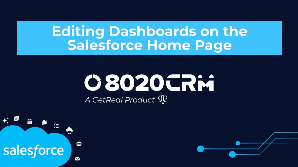 Editing Dashboards on the Salesforce Home Page