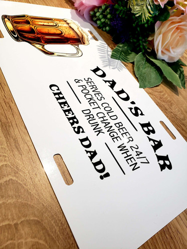 Dads Bar Metal Sign | Aisla's Crafty Creations
