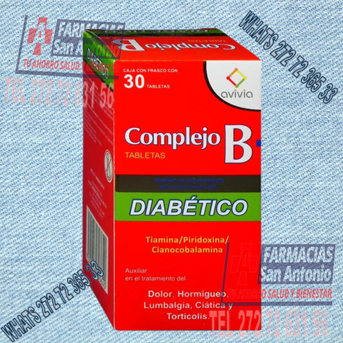 Complejo B Diabetico 30 tabletas | Farmacia San Antonio