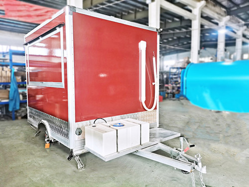 Premade Boxer - Red 8.2ft Dog Grooming Trailer | Arete Food Trailers