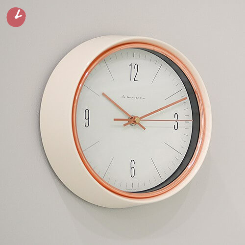 שעון קיר קליק רטרו בצבעי פסטל | Click Clack Clocks'