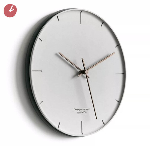 שעון קיר קליק בטונג דמוי בטון בסגנון נורדי | Click Clack Clocks'