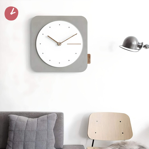 שעון קיר קליק גלוריה בצורת ריבוע ב-2 גוונים | Click Clack Clocks'