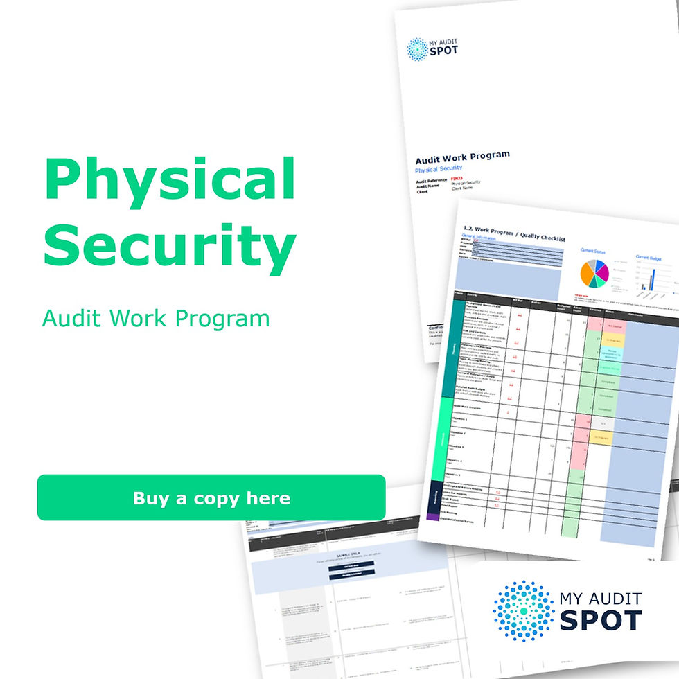 OPS03 - Physical Security - Audit Work Program | My Audit Spot