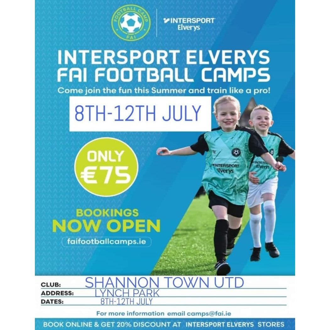 Shannon Town United - Intersport Elverys FAI Football Camp | ShannonCP