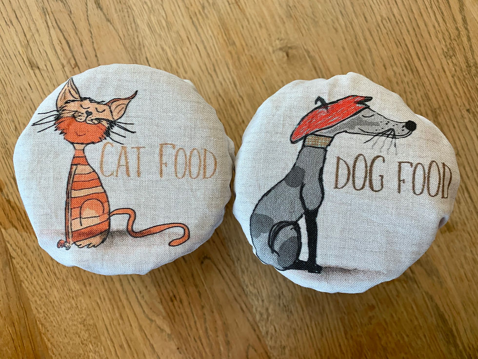 Small Cat Food Covers | Blackwood Design
