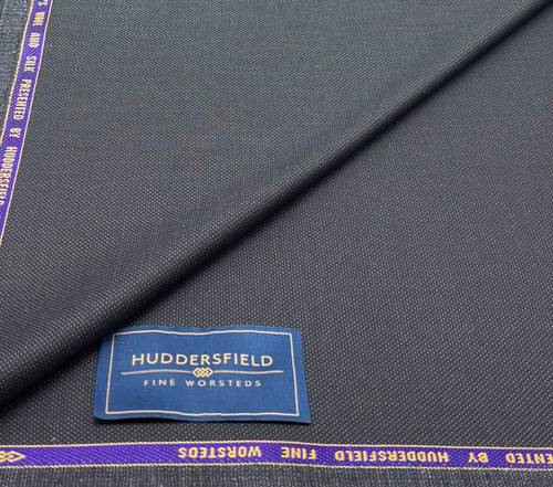 Grey Sharkskin Super 140s & Silk Fabric By Huddersfield Fine Worsted ...