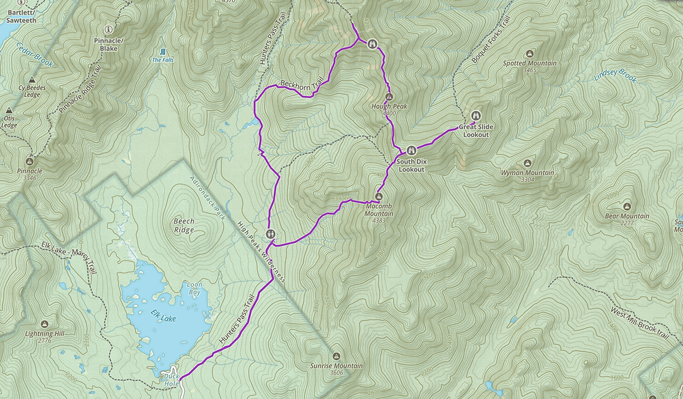 The Dix Range, Adirondacks