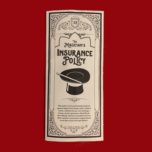 MAGICIANS INSURANCE POLICY | Illusion Warehouse
