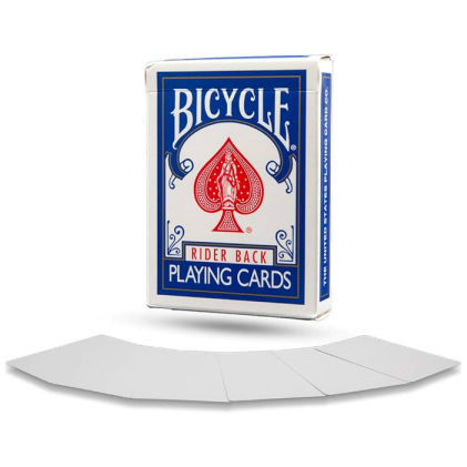 POKER BICYCLE DOUBLE BLANK DECK | Illusion Warehouse