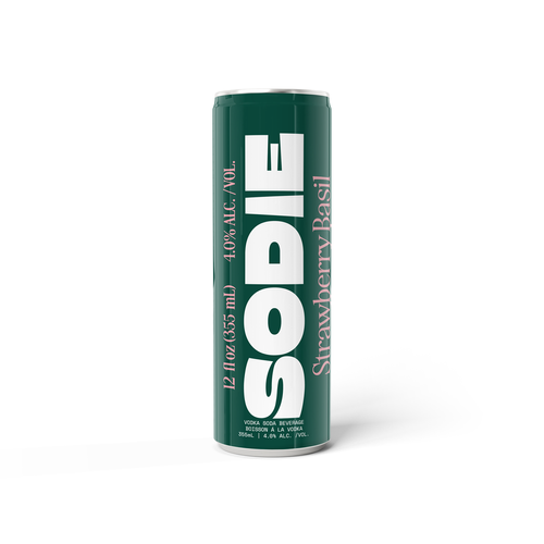 Sodie Strawberry Basil Vodka Soda | JCBC