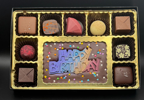 BIRTHDAY BOX 9 CHOCOLATES AND A TAB | missionheights