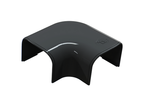 HVAC HEAT PUMP TRUNKING 140MM BLACK 90 DEG FLAT ELBOW | HVAC APP