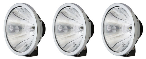 Extraljus 3-pack E-märkt 9" LED i Aluminium och PC | Blixtra
