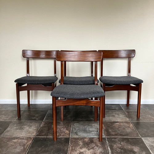 Set Of Four 4 Mid Century 1960's Afromosia Younger Fonseca Dining Chair ...