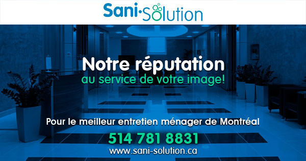 Sani-Solution | Montréal | QC | Nettoyage Commercial & Institutionnel