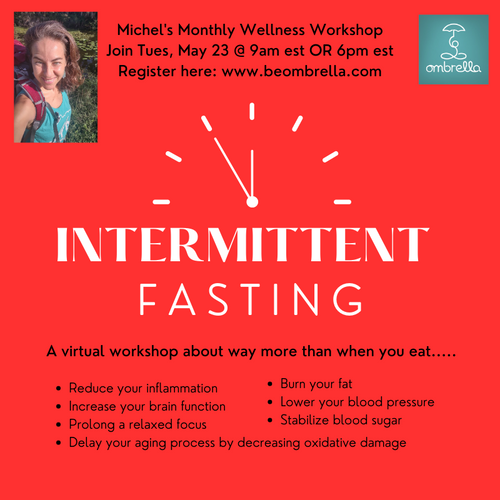 Intermittent Fasting - Michel's Monthly Wellness Workshop for May | mysite