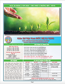 Thông Tin Hằng Tuần - Weekly Bulletins | Our Lady of La Vang Parish San Jose