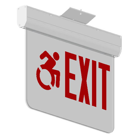 Astralite Emergency Lighting: ELX-HC-CT-USM Edgelit Exit Sign With ...