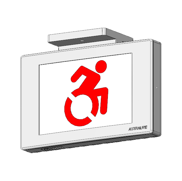 Astralite Emergency Lighting: TP-SW Thermoplastic Sign With Special Wording