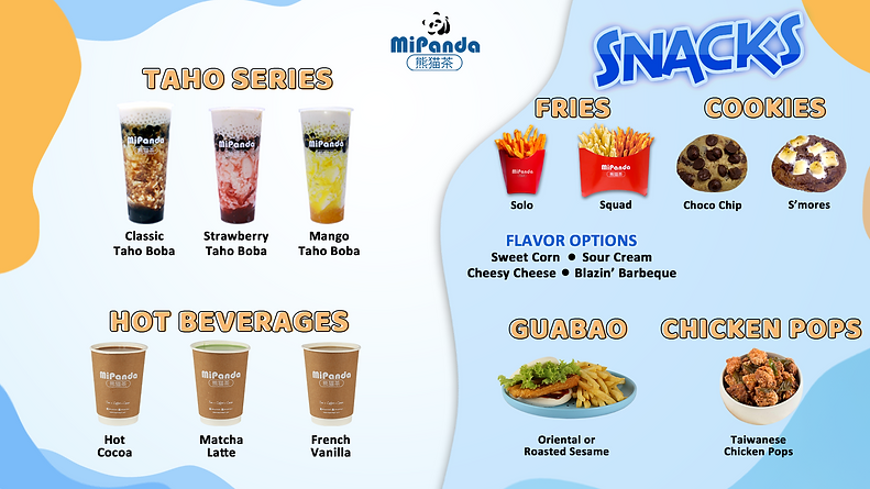 Product Menu | MiPanda