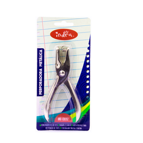 Perforadora met lica 1 orificio | indrapapeleria
