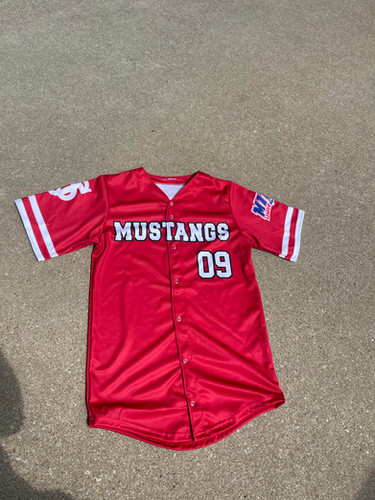 Full-Button Baseball Jersey | St. Joseph Mustangs