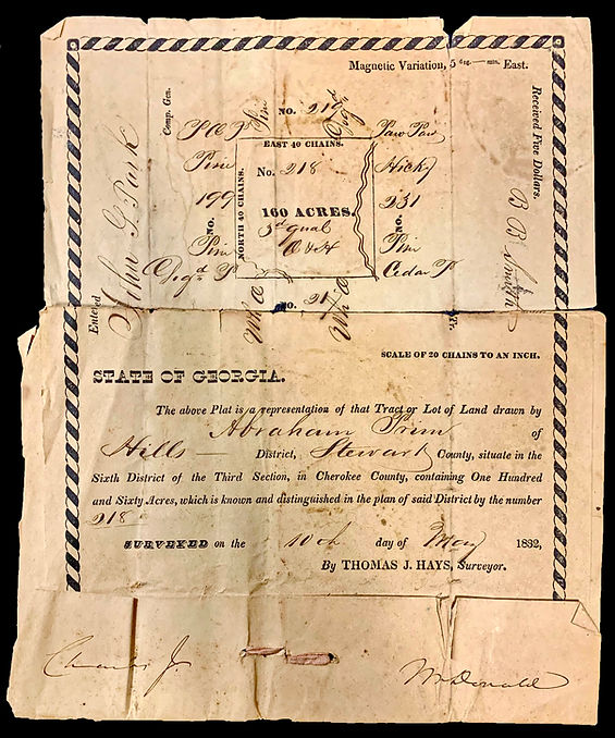 Georgia Land Lottery | Pinelogmountain