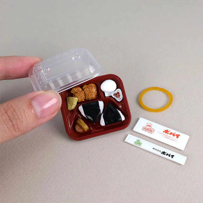 Gakuya Japan Bento Gachapon Miniature Collection: Tsutaya, Kinbe, Rikyu-gyutan, Popeye Onigiri