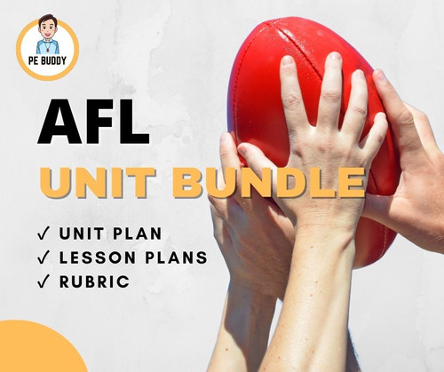 AFL Unit Bundle! Unit Plan + Lesson Plans + Assessment Rubric | PE Buddy