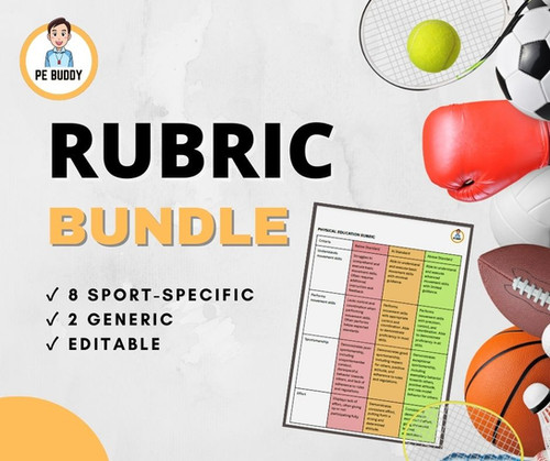 PE Rubric Bundle - 10 Rubrics for different sports! | PE Buddy