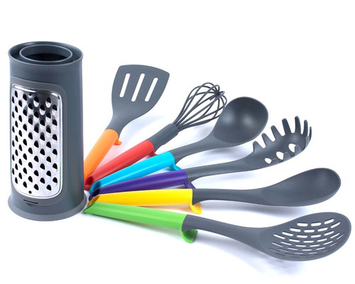 Set de utensilios de cocina con rayador para queso, frutas o verduras ...