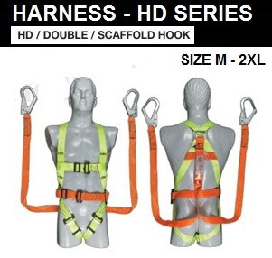 Full Body Harness Double Lanyard / Scaffold Hooks | Safety Corp