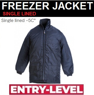 Single Lined Freezer Jacket -5C° Sizes only M-2XL | Safety Corp