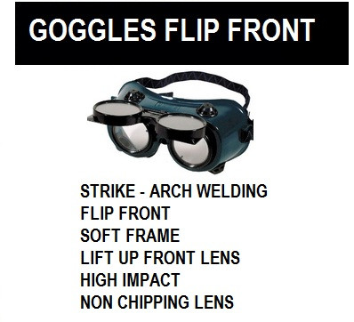 GAS WELDING GOGGLE FLIPFRONT ROUND LENSES | Safety Corp