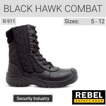 REBEL Black Hawk Combat Boot R-911 | Safety Corp