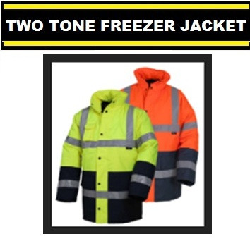Two Tone Freezer Jacket - Lime or Orange | Safety Corp